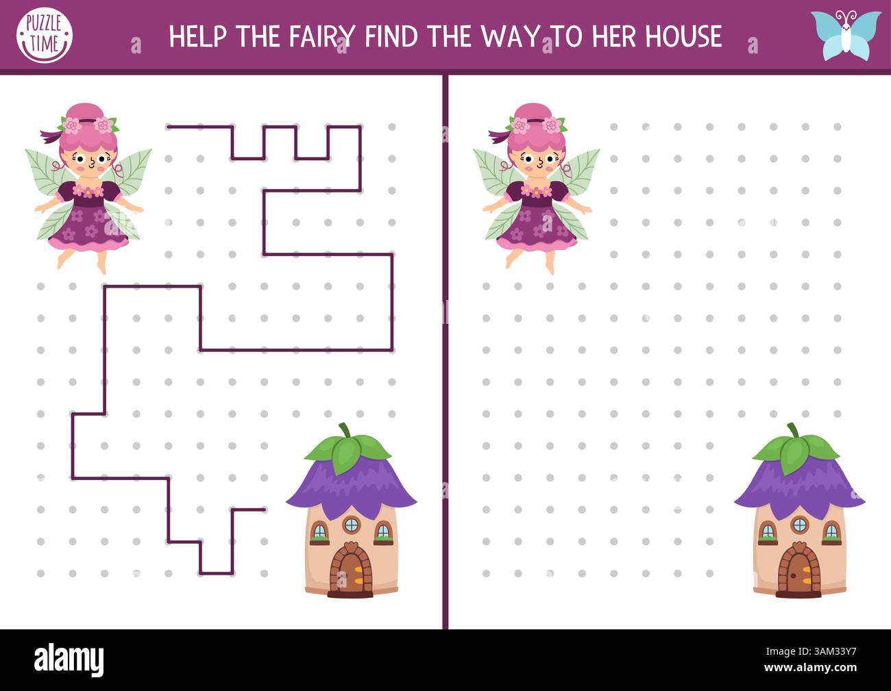 Fairyland drawing, writing, tracing, space orientation activity for ...