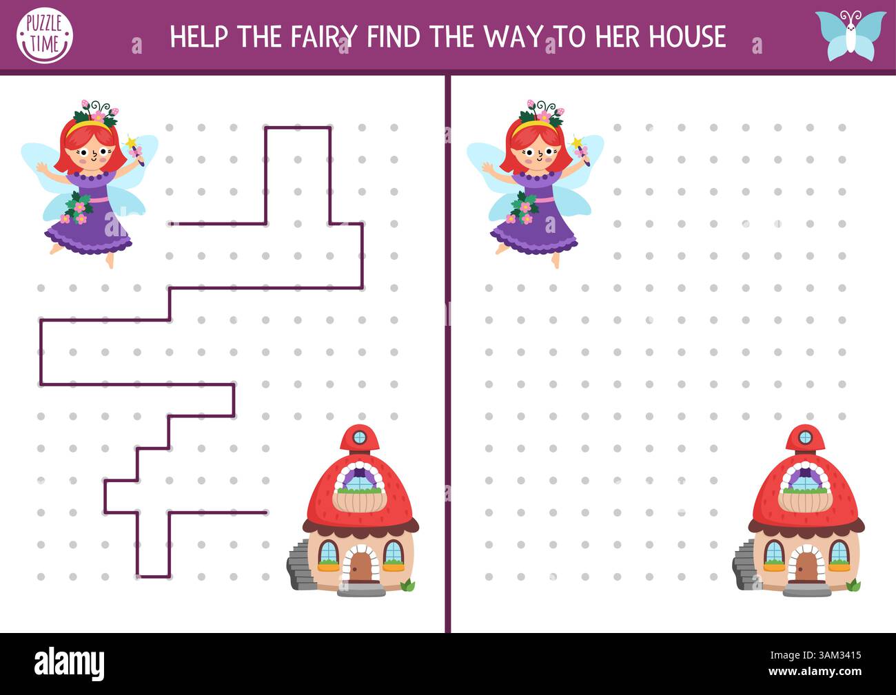 Fairyland drawing, writing, tracing, space orientation activity for ...