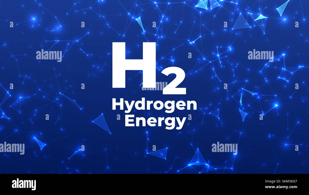 Futuristic Hydrogen Energy Fuel Cell Concept Illustration Representing ...