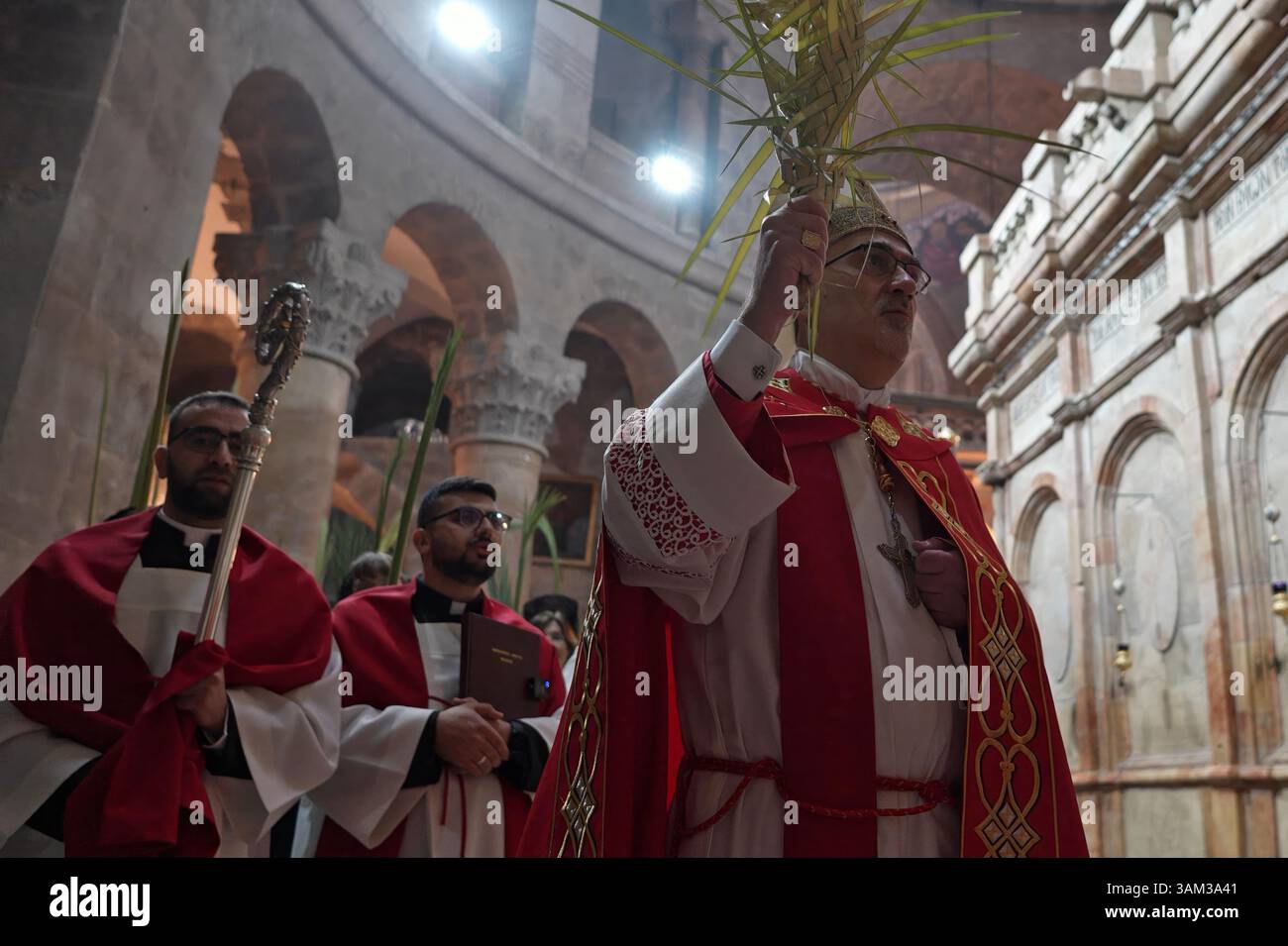 JERUSALEM - APRIL 13: The Latin Patriarch of Jerusalem, Cardinal ...