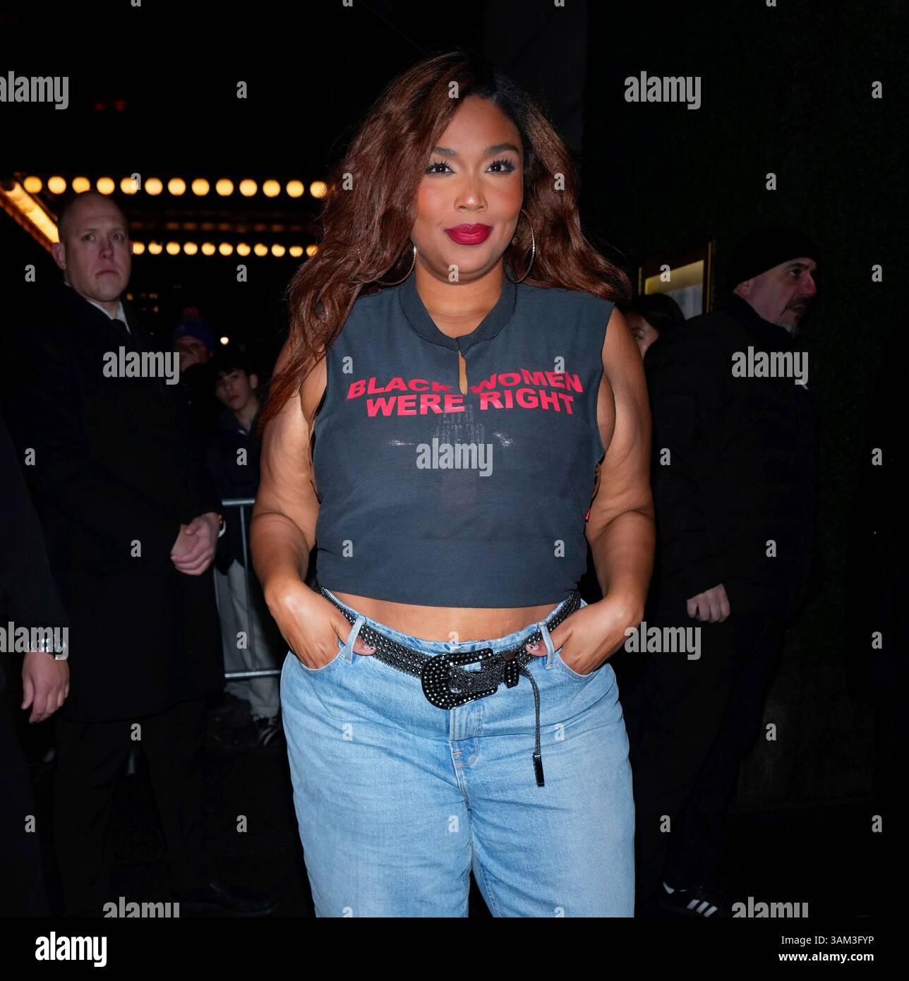 Photo by: XNY/STAR MAX/IPx 2025 4/12/25 Lizzo is seen on April 12, 2025 ...