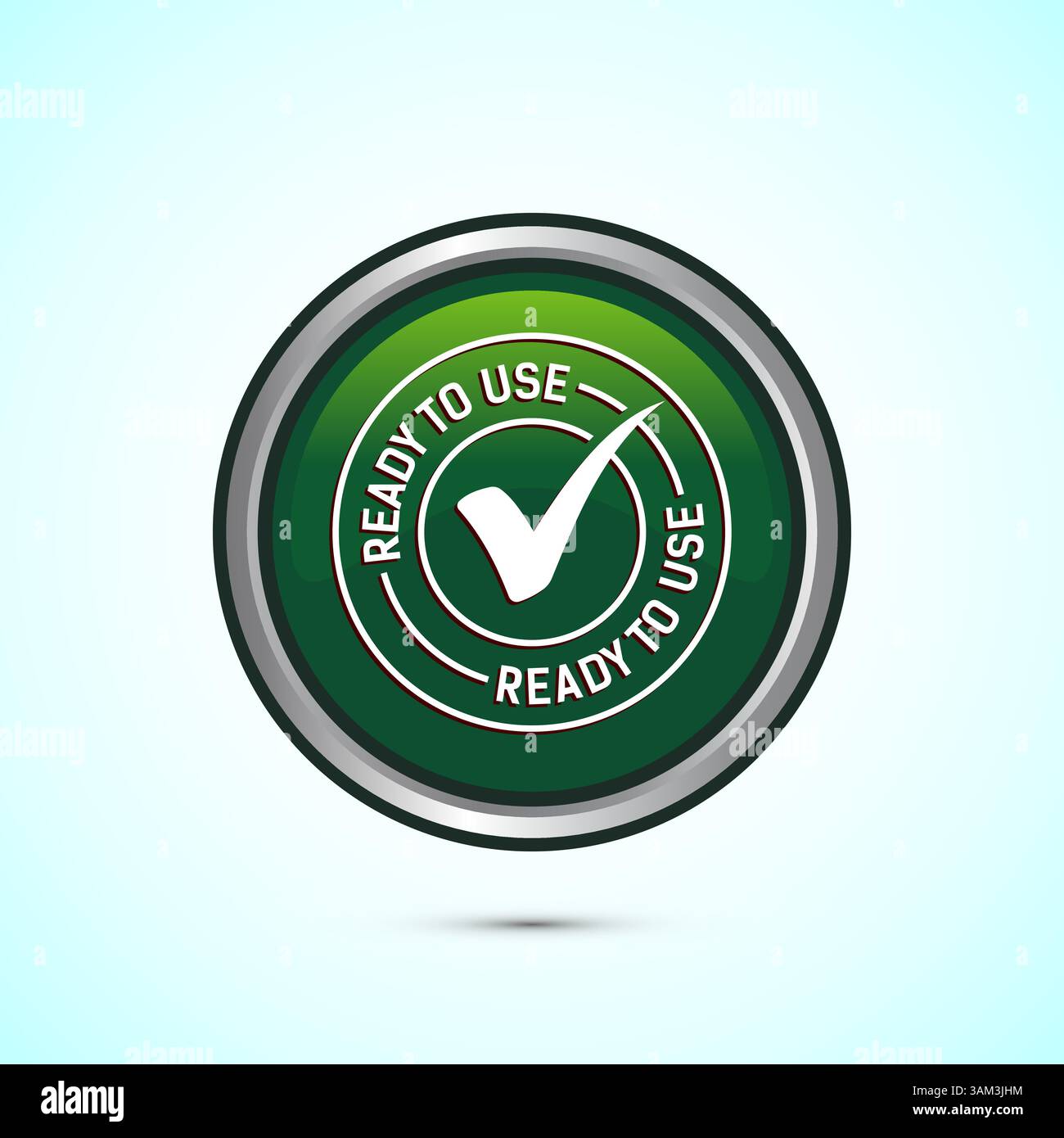 Ready to use icon design illustration, Ready to use badge label sign ...