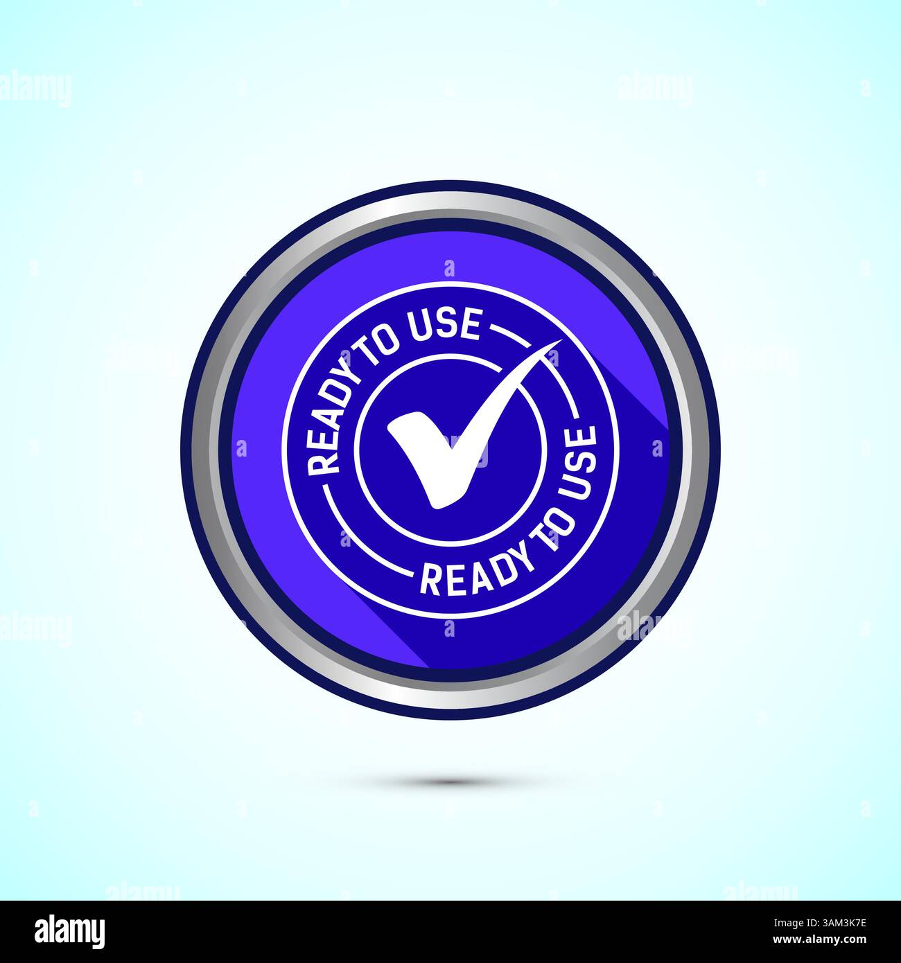 Ready to use icon design illustration, Ready to use badge label sign ...
