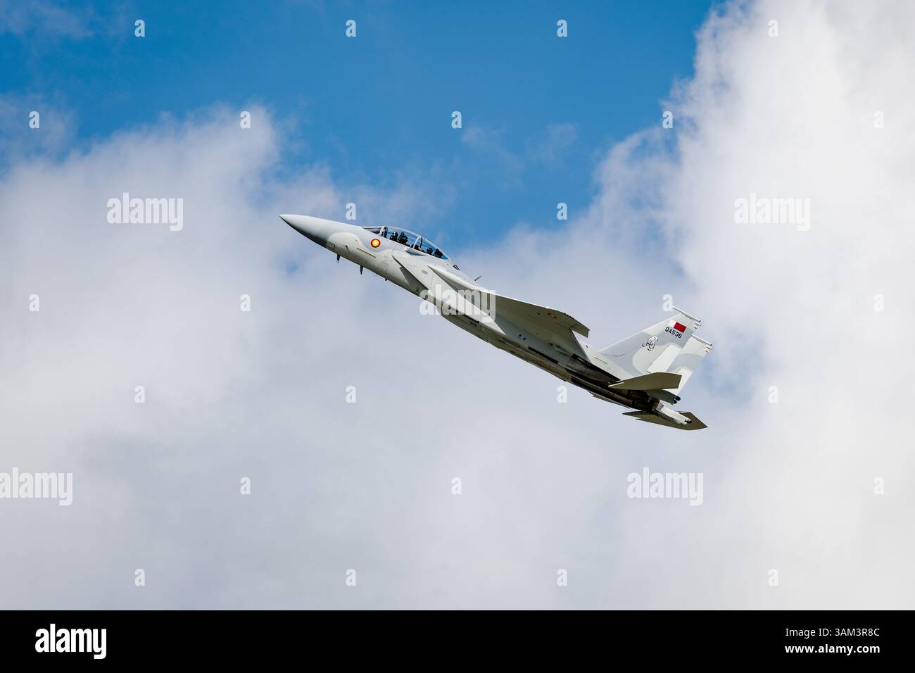 Qatari Emiri Air Force - Boeing F-15QA Ababil, performing at the Royal ...