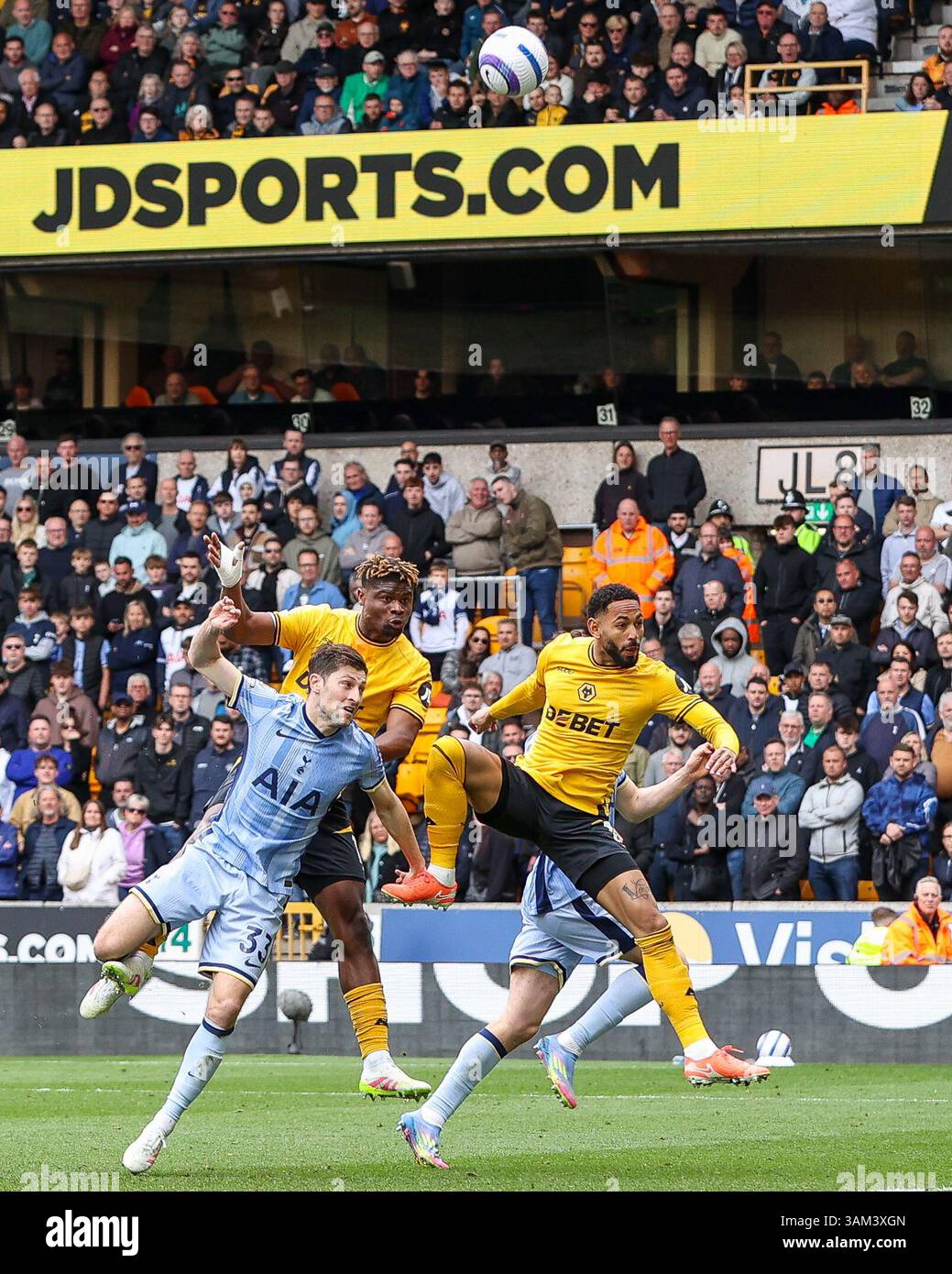 #12, Emmanuel Agbadou & #10, Matheus Cunha of Wolverhampton Wanderers ...