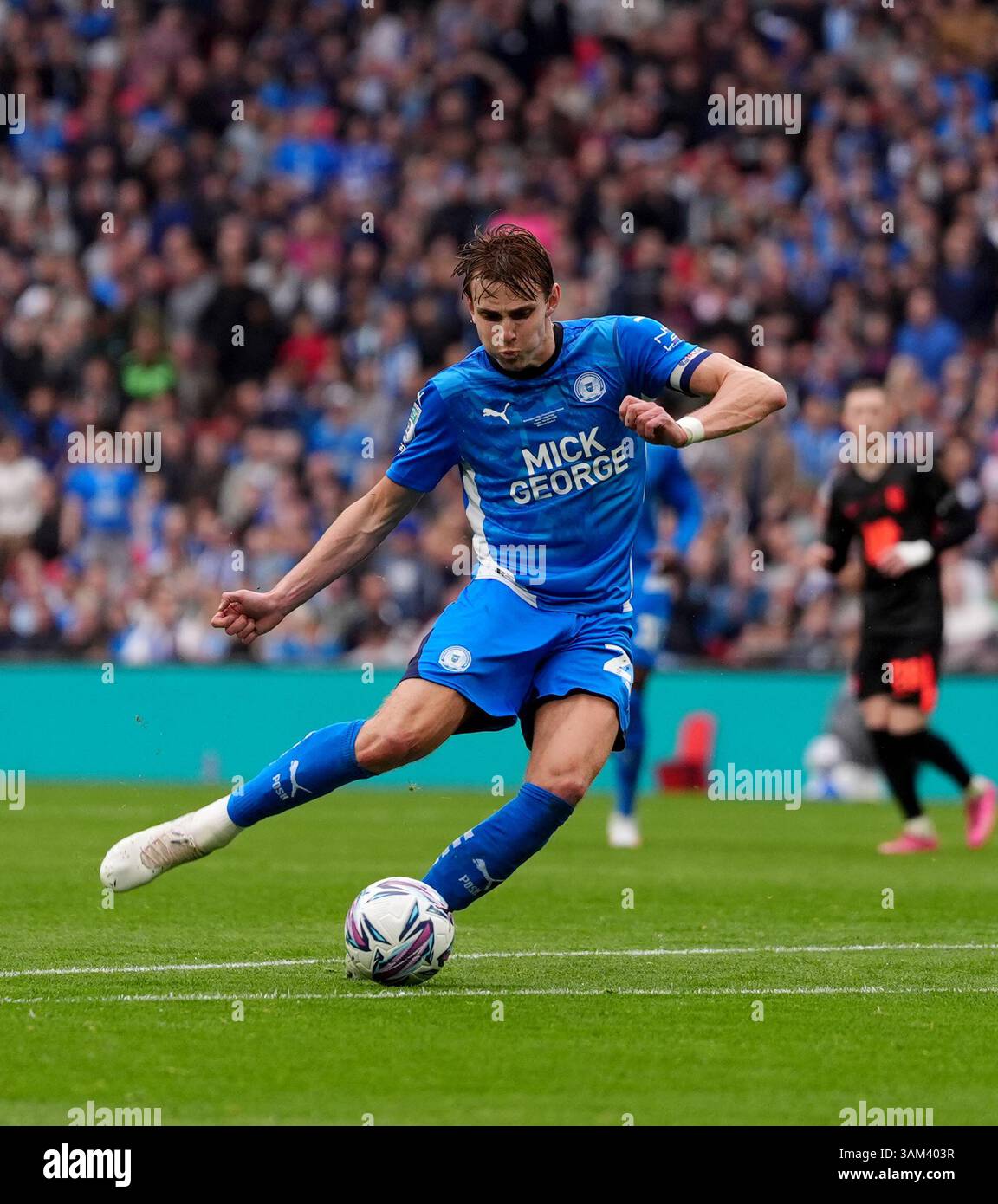 Peterborough United's Hector Kyprianou scores their side's second goal ...