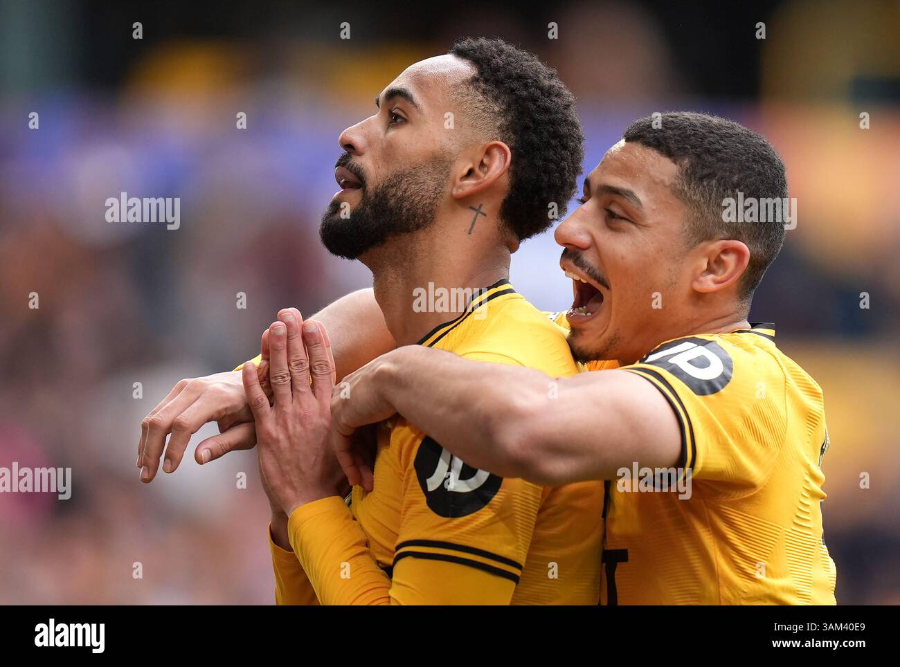 Wolverhampton Wanderers' Matheus Cunha celebrates scoring their side's ...