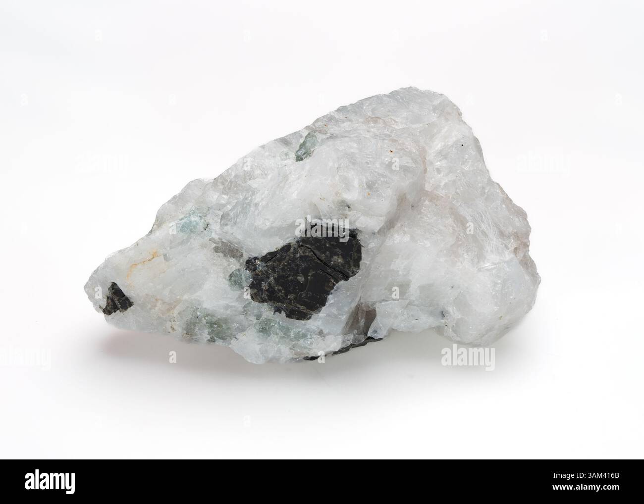Luminous natural moonstone displaying adularescence with subtle blue ...