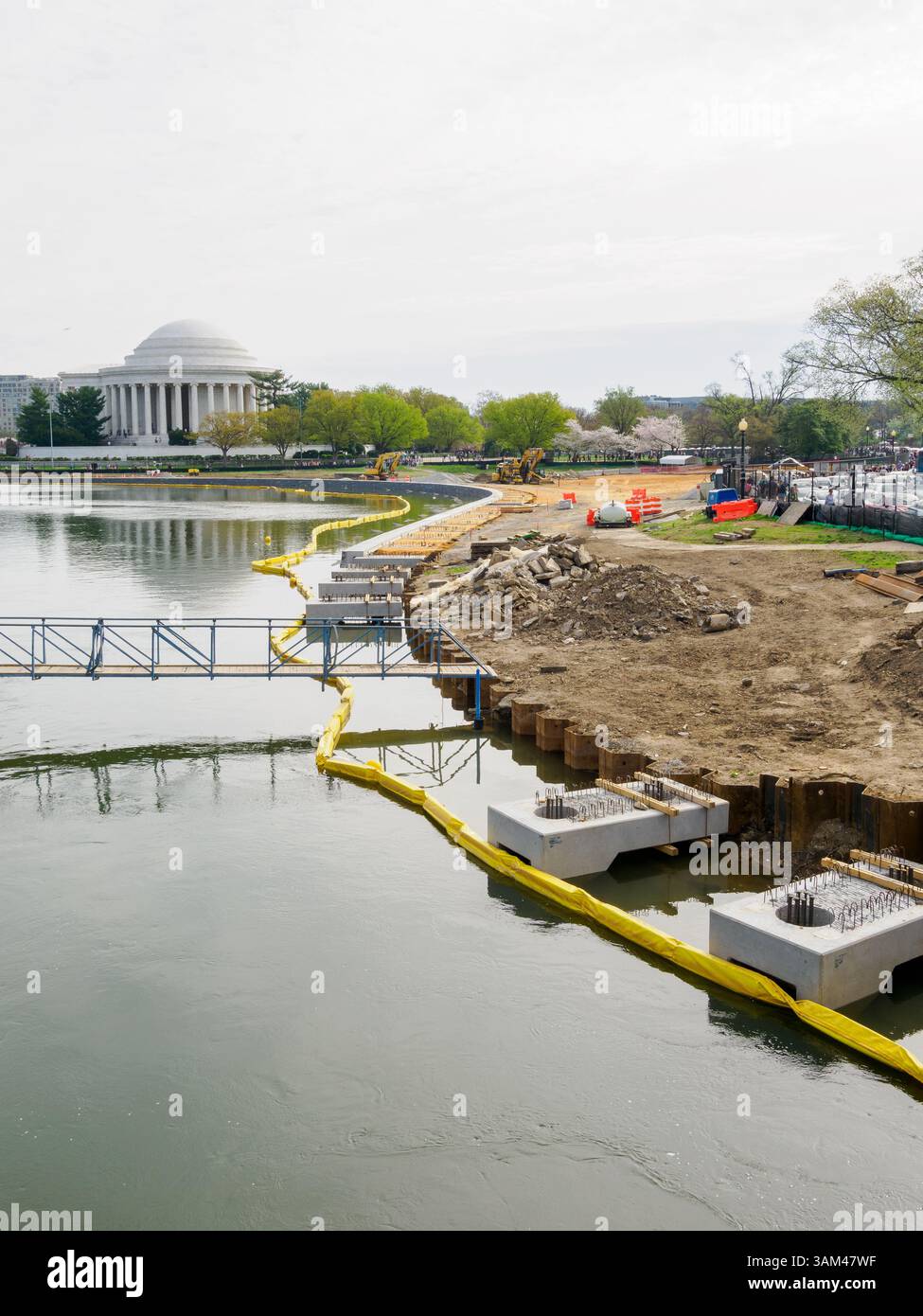 Tidal Basin Seawall Reconstruction Project, Washington, DC Stock Photo - Alamy