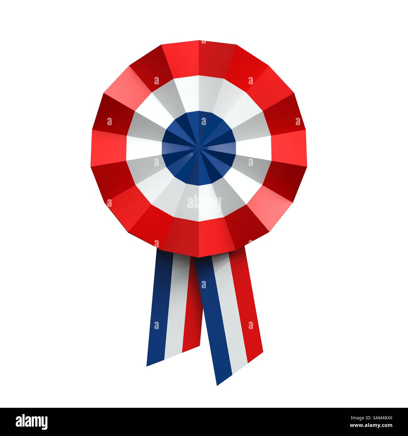 French tricolor cockade for commemorations or made in France - 3D ...