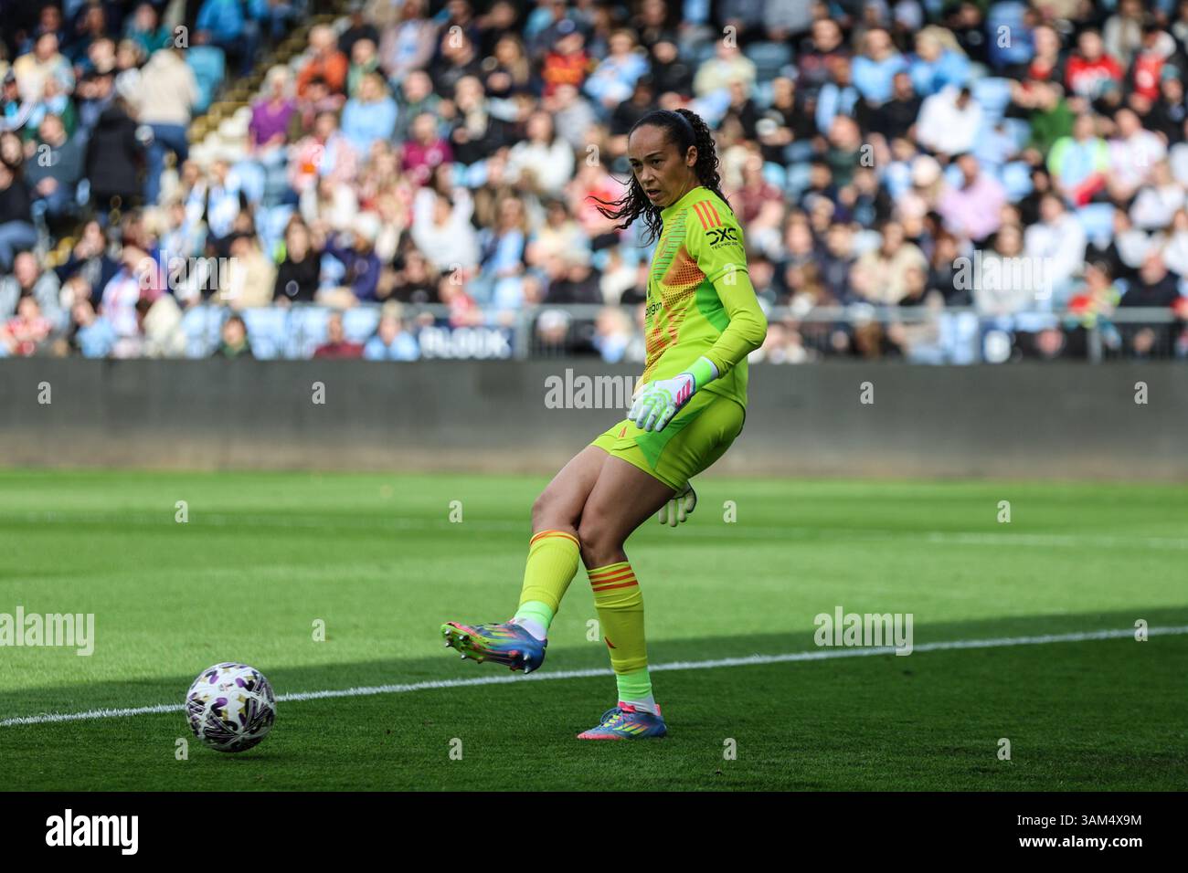 Manchester, England, April 13th 2025: Goalkeeper Phallon Tullis-Joyce ...