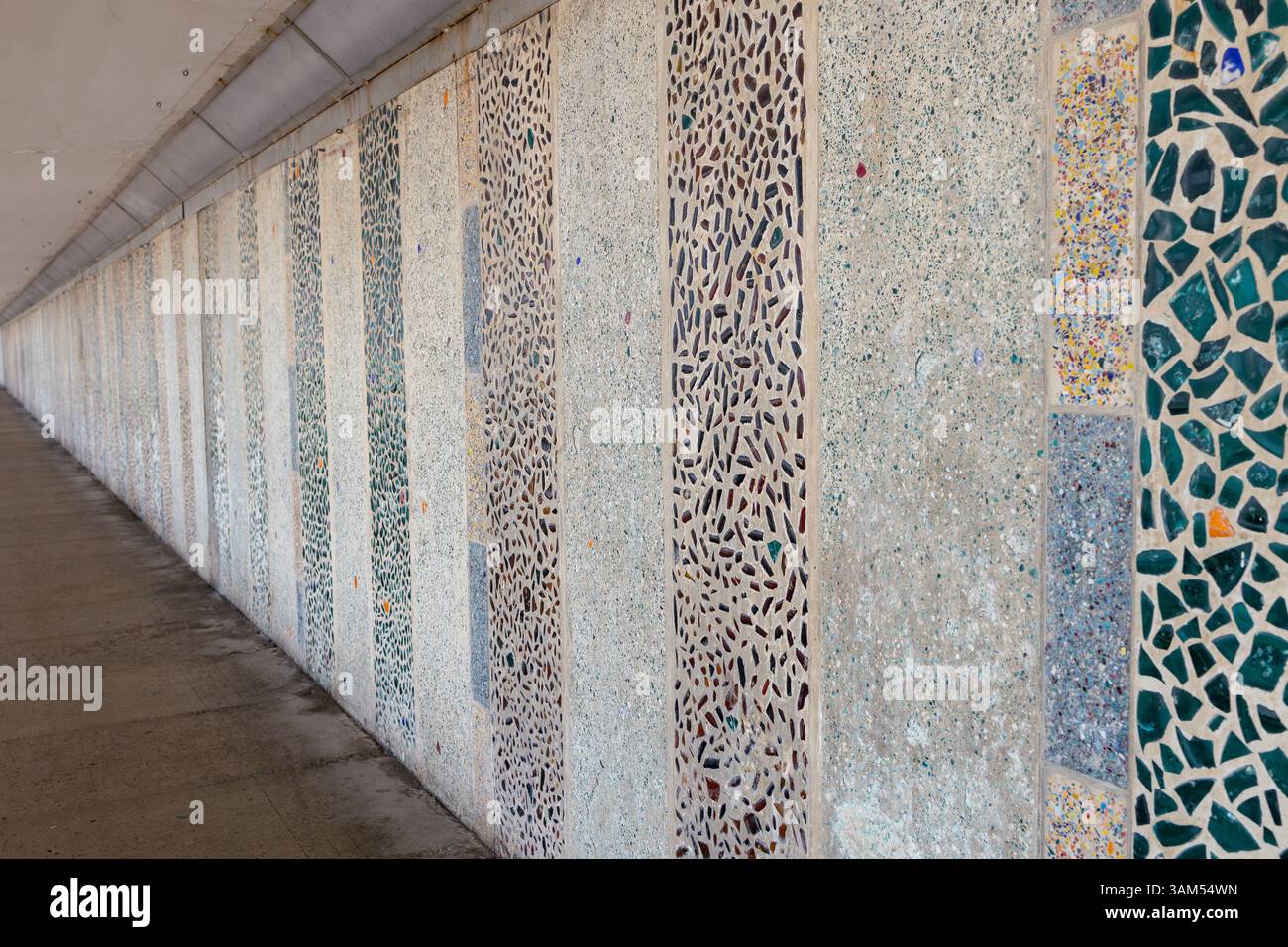 Bottle Alley Mosaic Wall in Hastings Stock Photo - Alamy