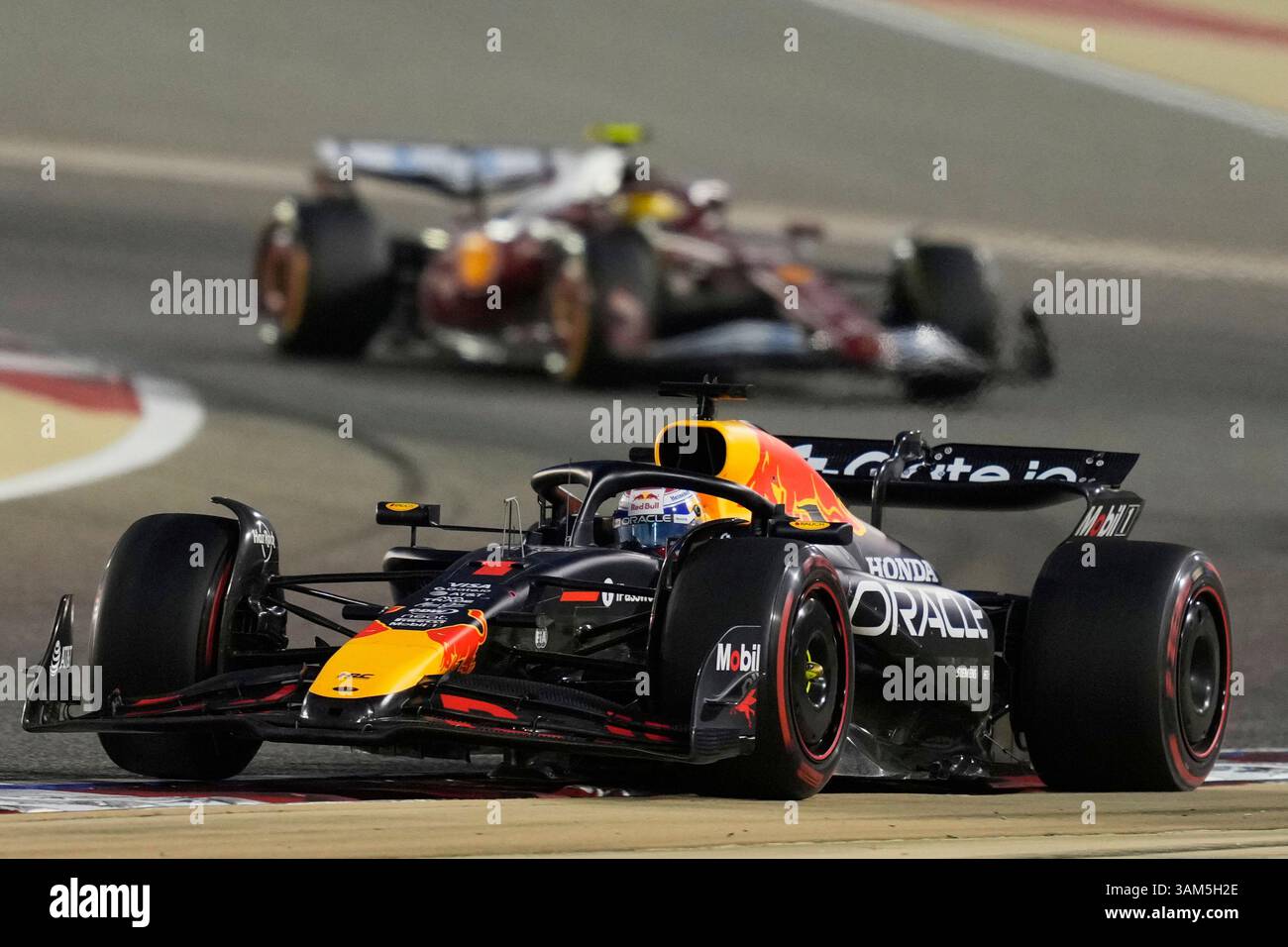 Red Bull driver Max Verstappen of the Netherlands in action during the ...