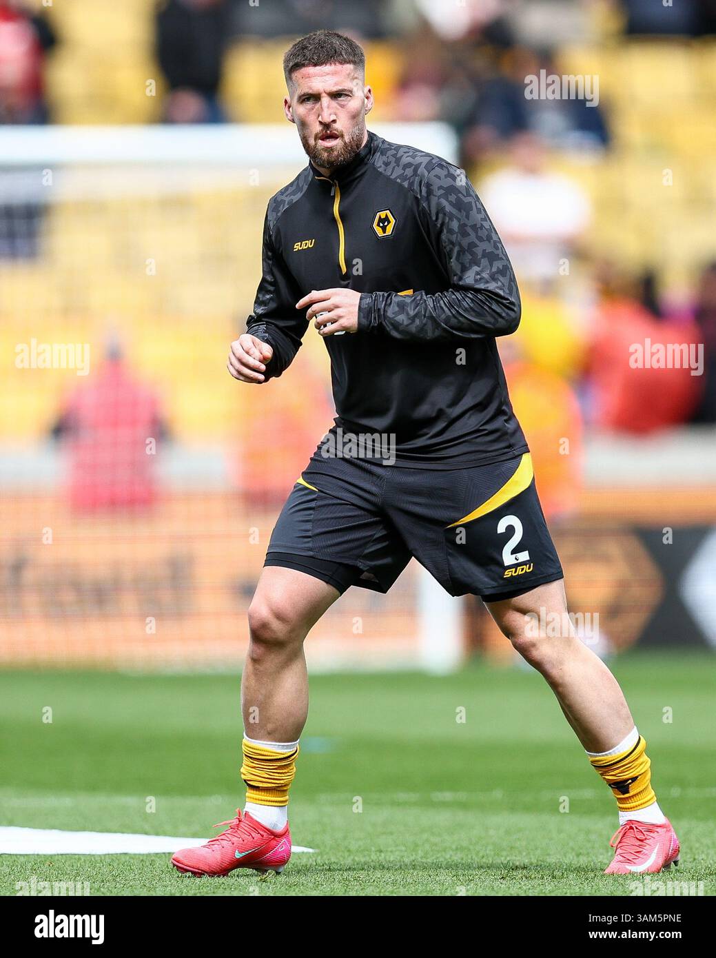 Molineux, Wolverhampton on Sunday 13th April 2025. #2, Matt Doherty of ...