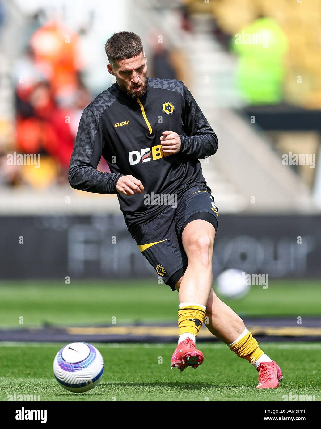 Molineux, Wolverhampton on Sunday 13th April 2025. #2, Matt Doherty of ...