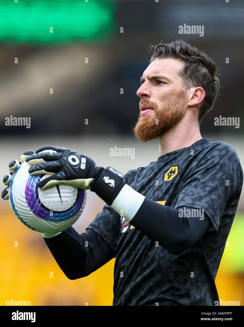 Molineux, Wolverhampton on Sunday 13th April 2025. #1, goalkeeper Jos S ...