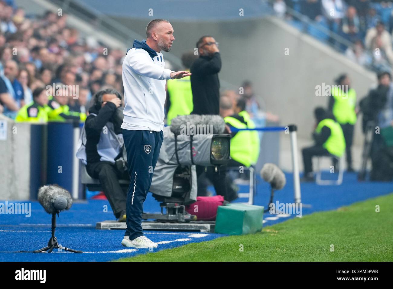 Didier DIGARD (Entraineur Le Havre HAC) during the Ligue 1 MCDonald's ...