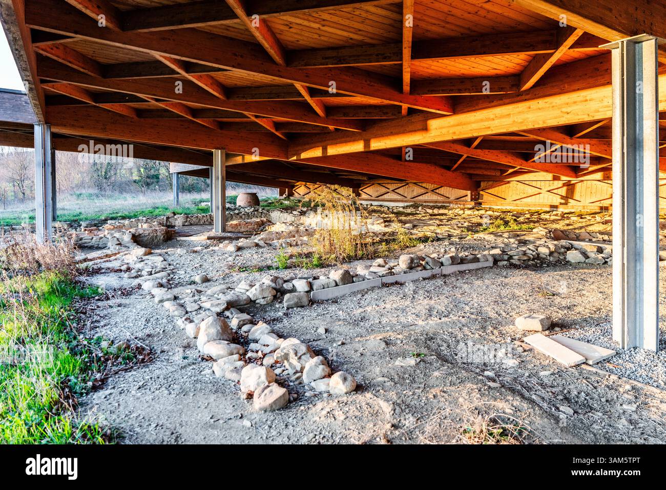 Archaeological remains of Pliny the Younger's Roman villa in Tuscis, a ...