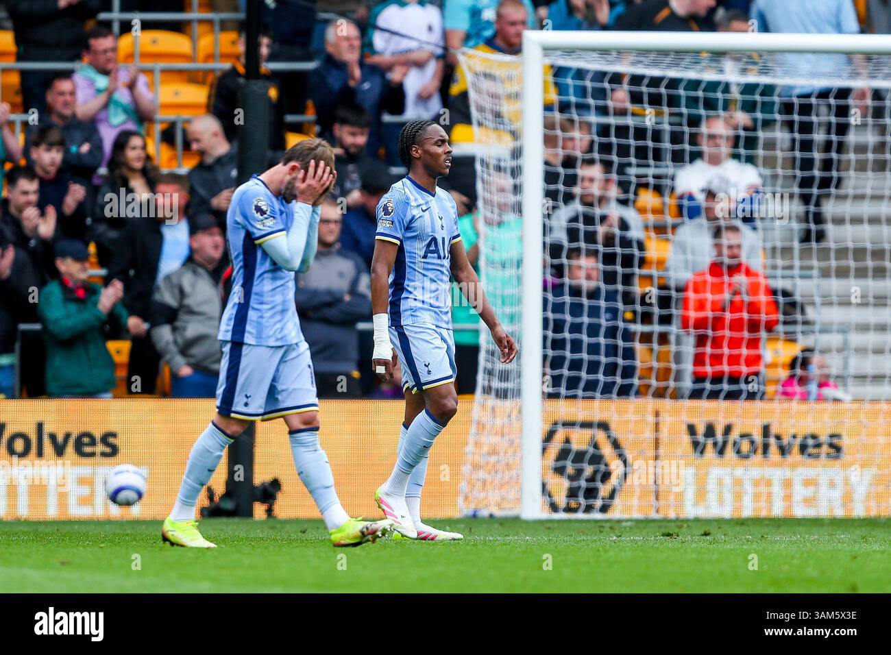 Wolverhampton, UK. 13th Apr, 2025. James Maddison of Tottenham Hotspur ...