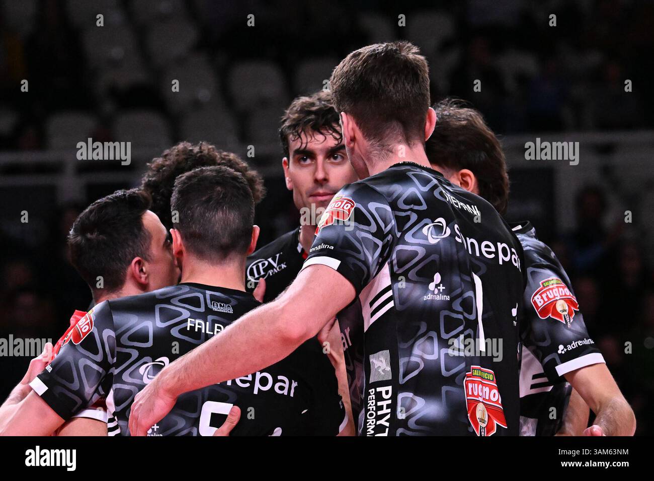 Padova players during the match Sonepar Padova vs Yuasa Battery ...