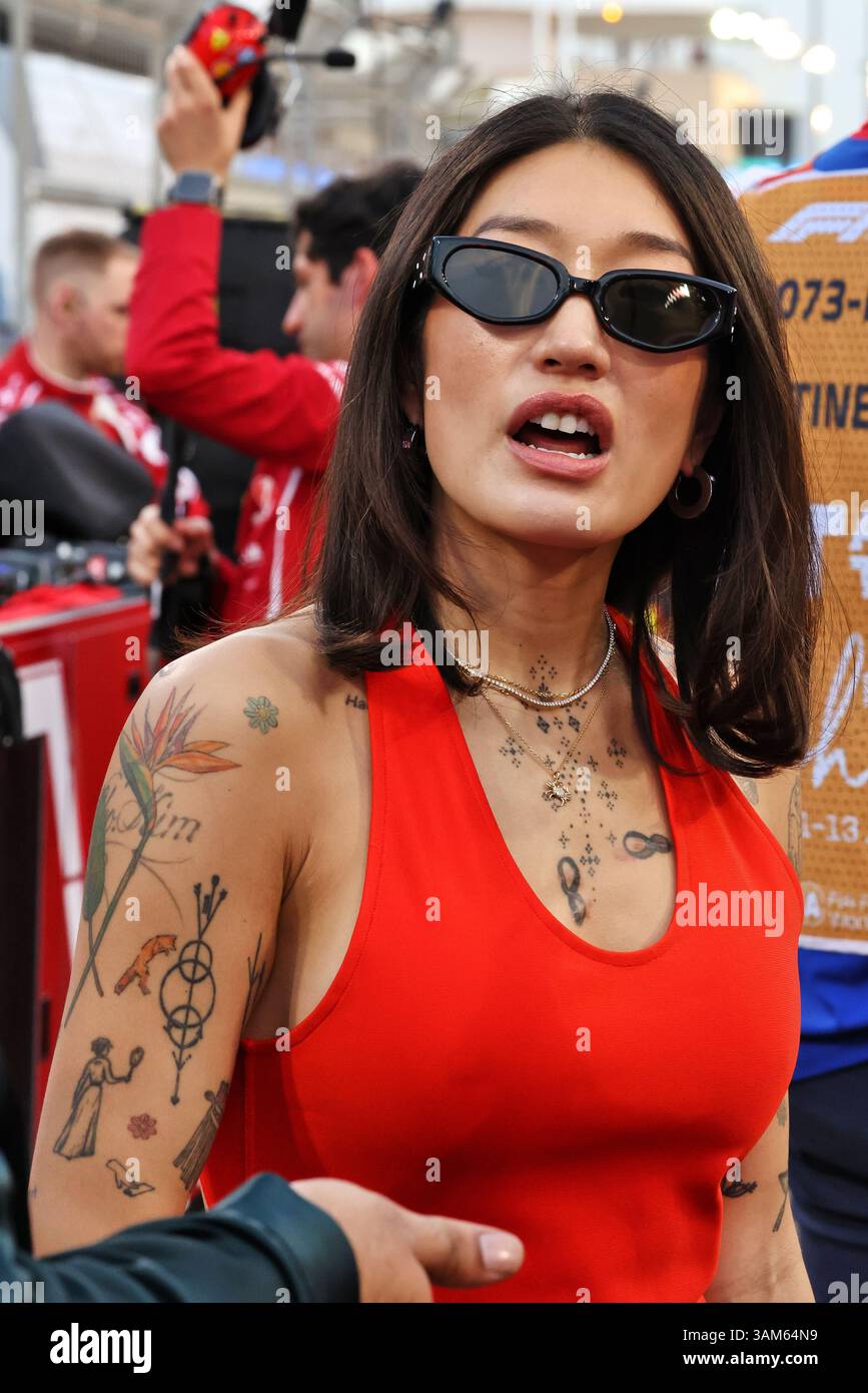 Sakhir, Bahrain. 13th Apr, 2025. Peggy Gou (KOR) DJ on the grid. 13.04. ...