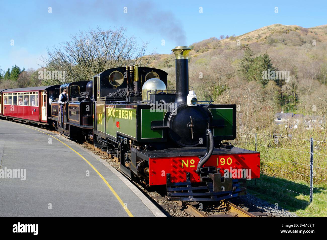 Lyd, 2-6-2, Narrow Gauge, Steam Locomotive, Welsh Highland Railway, Beddgelert, Station Stock ...