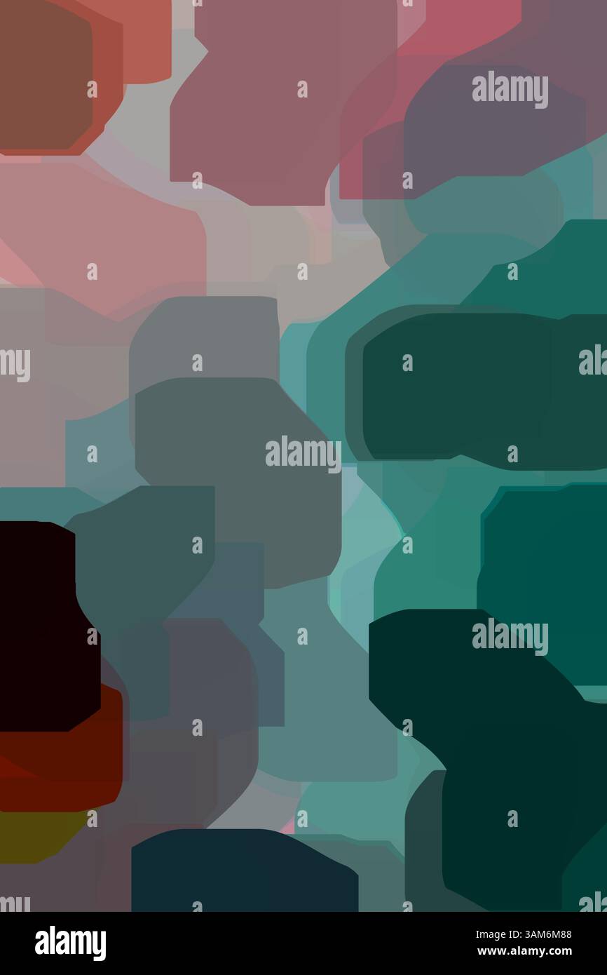 Soft abstract background with geometric large shapes in muted earthy ...