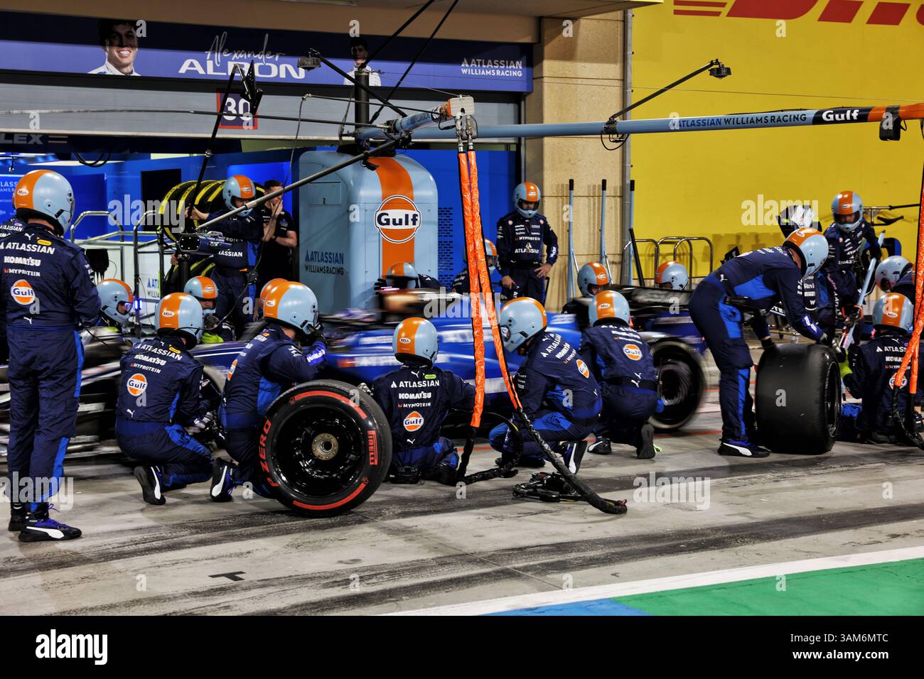 Sakhir, Bahrain. 13th Apr, 2025. Alexander Albon (THA) Atlassian ...