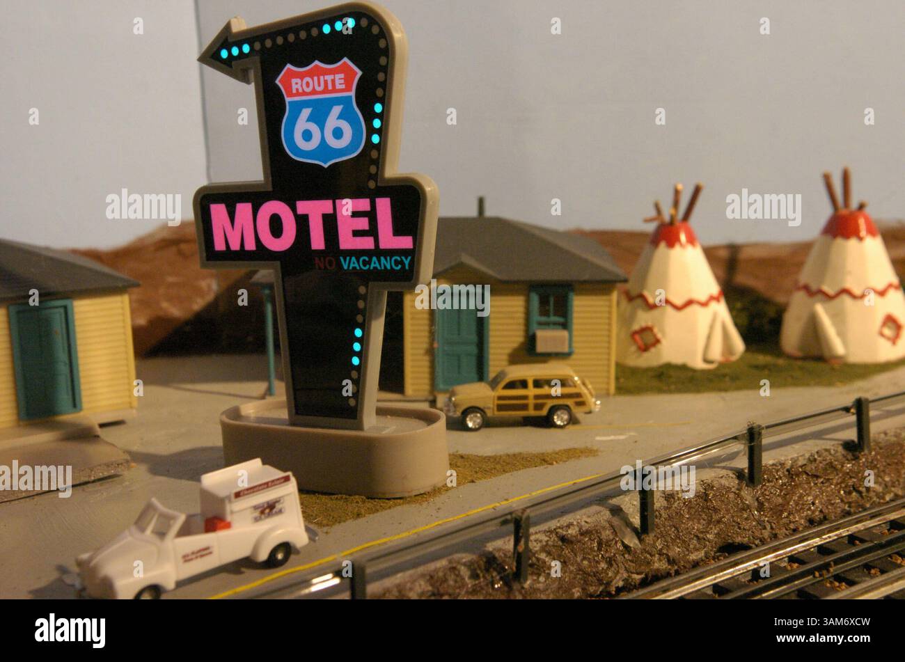 Nov. 25, 2005 - U.S. - With railroad tracks running past, miniature ...