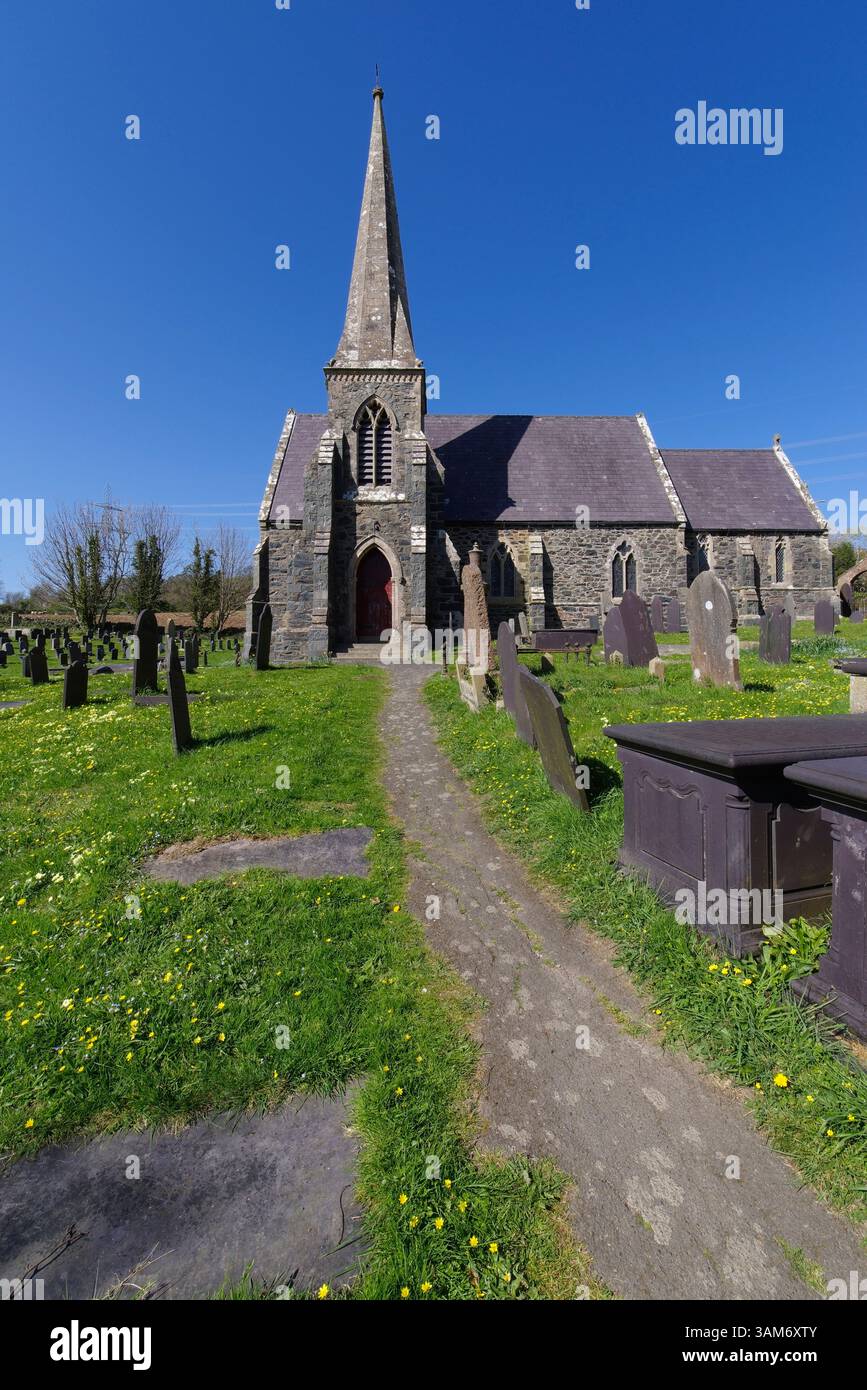 St Mary`s Church, Llanfair PG, Anglesey Stock Photo - Alamy