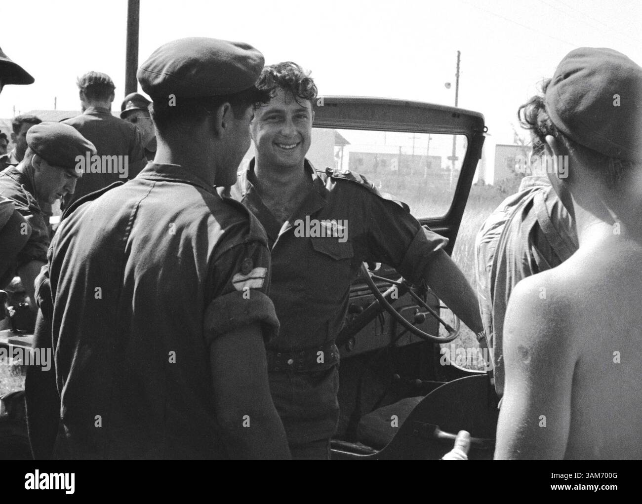 March 29, 1957 - U.S. - Lt. Colonel Ariel (Arik) Sharon, commander of ...