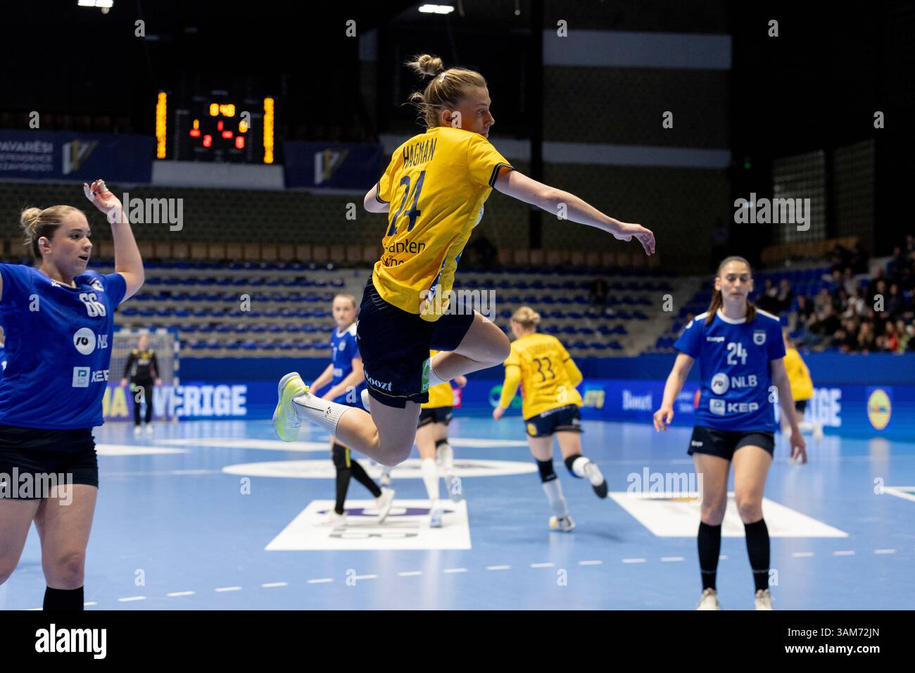 Nathalie Hagman of, Sweden. , . during the IHF Women's World Handball Championship Qualification ...
