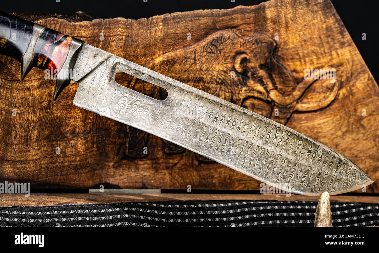 Damascus knives are known for their wavy steel patterns, strength, and ...