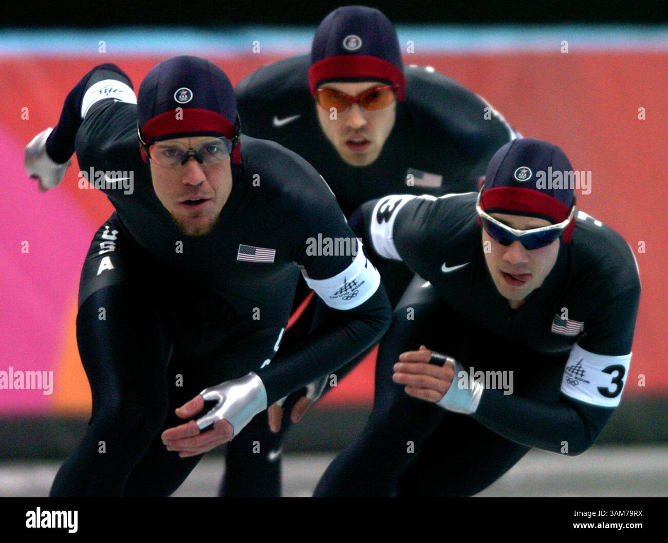 Feb. 16, 2006 - U.S. - Team USA's KC Boutiette, left, Charles Ryan ...