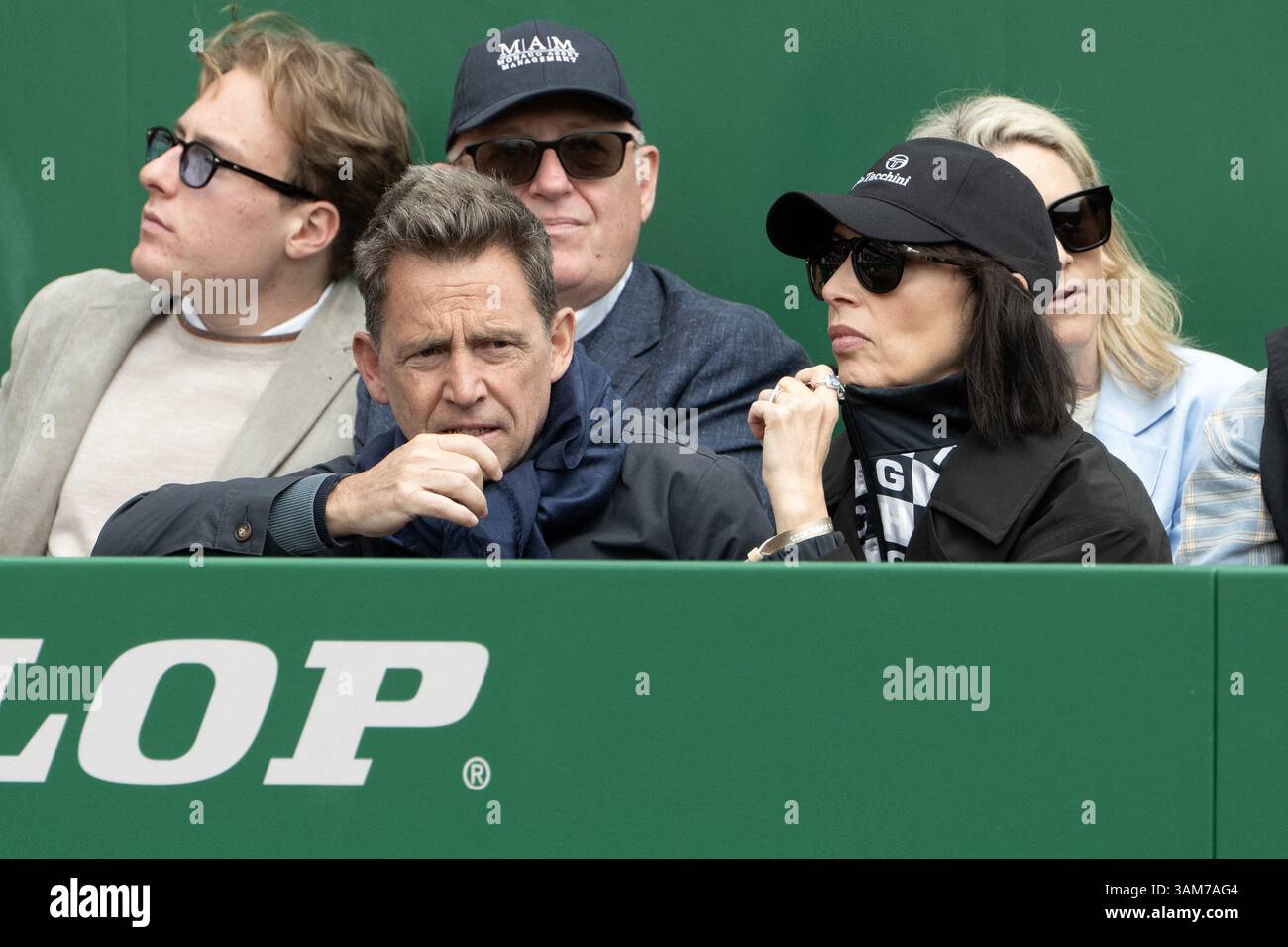 Monte Carlo, Monaco. 13th Apr, 2025. Daniel Riolo and his companion ...