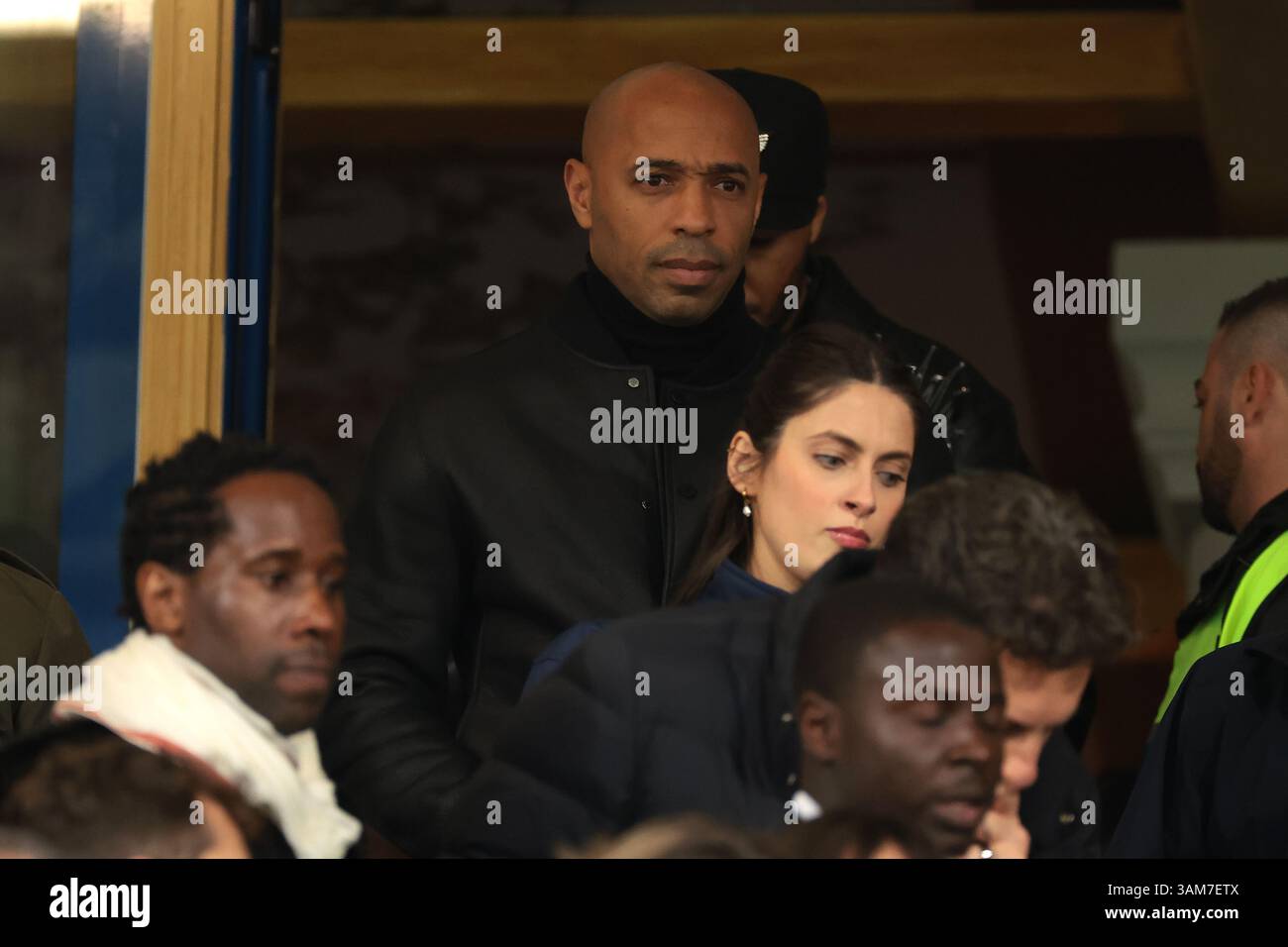 Como, Italy. 13th Apr, 2025. Theirry Henry arrives for the Como 1907 vs ...