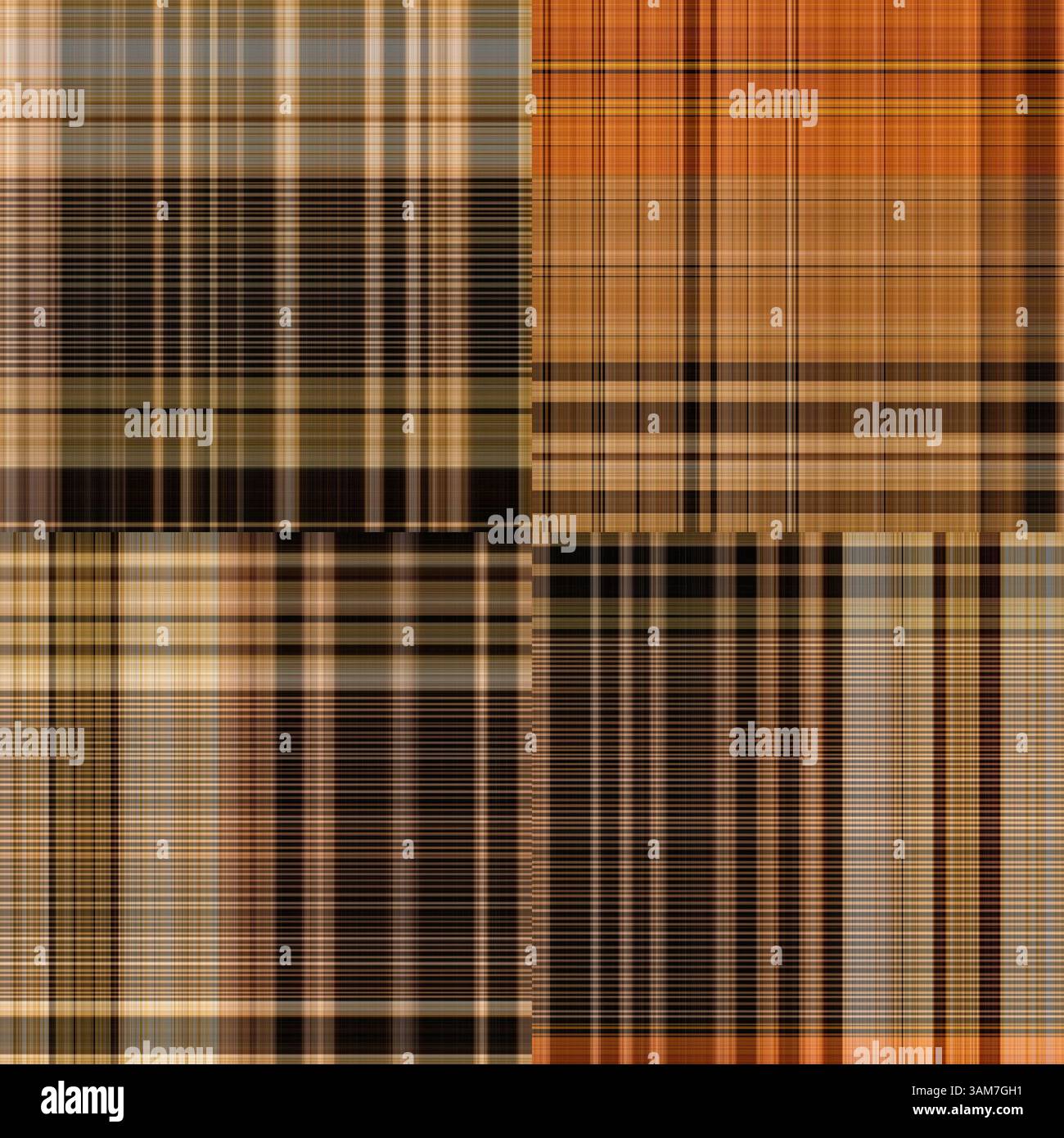 Warm fall gingham tartan check seamless pattern. Woven classic ...