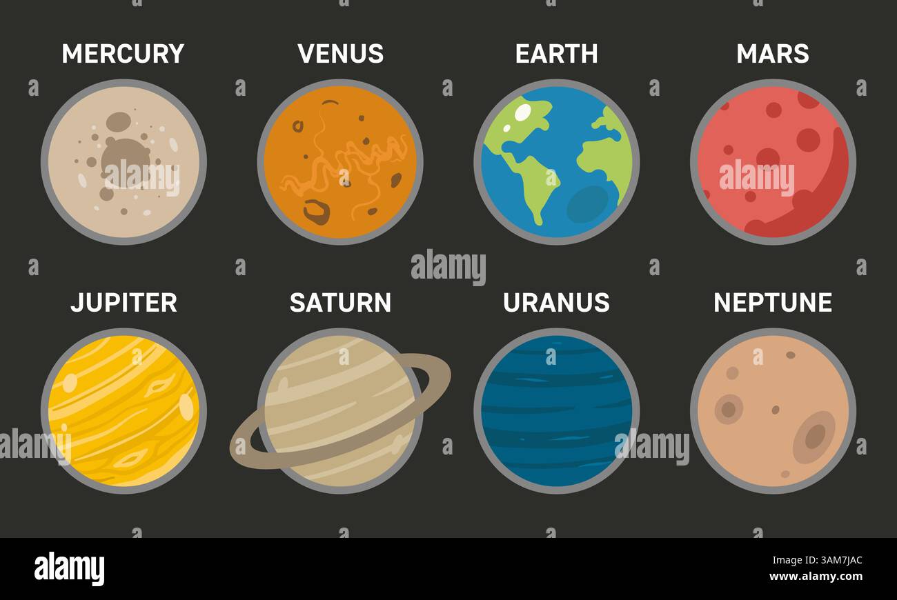 Cartoon saturn solar system hi-res stock photography and images - Alamy