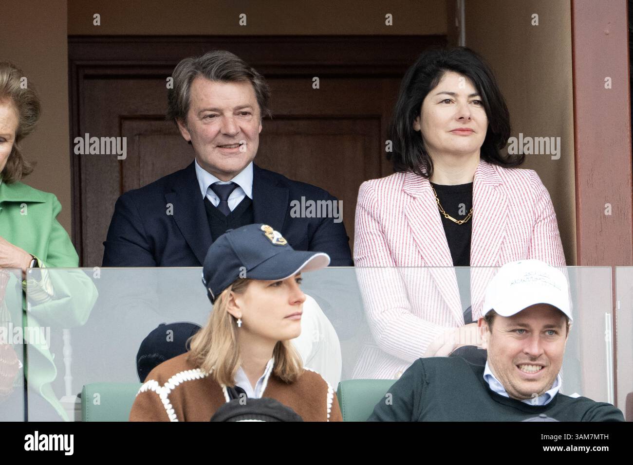 Monte Carlo, Monaco. 13th Apr, 2025. Francois Baroin and his wife ...
