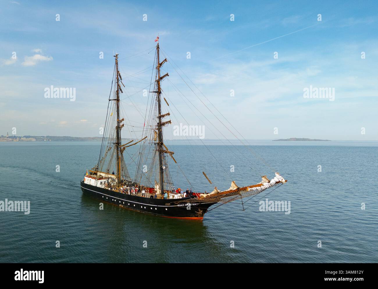 Leith, Edinburgh, Scotland, UK. 12th April, 2025. Tall Ship Roald ...
