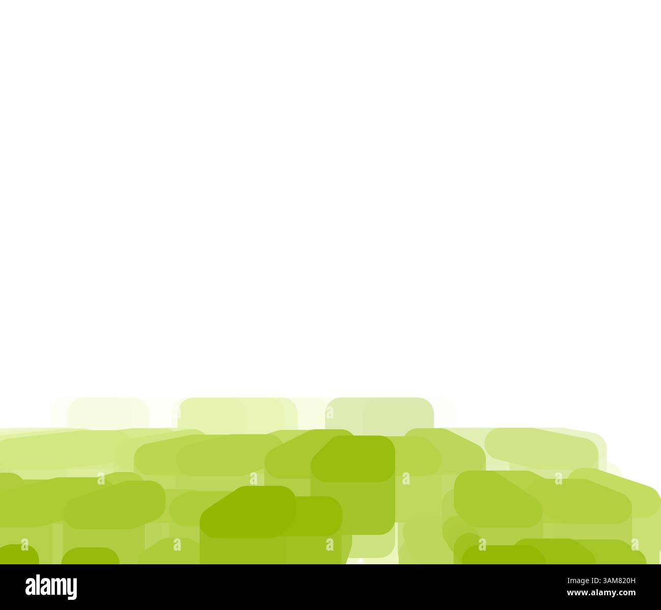 Minimal abstract background with soft green shapes and white space ...