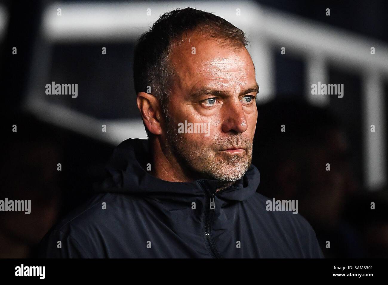 Barcelona, Espagne. 09th Apr, 2025. Hansi FLICK of Barcelona during the UEFA Champions League ...