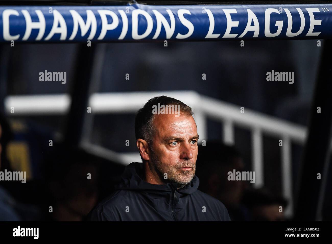 Barcelona, Espagne. 09th Apr, 2025. Hansi FLICK of Barcelona during the UEFA Champions League ...