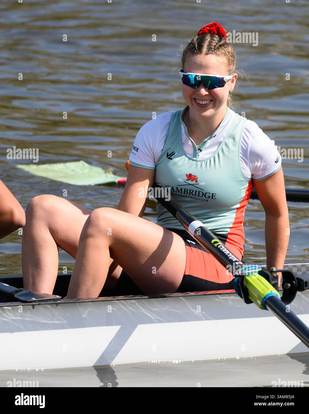 London, UK. 13 Apr 2025 London UK. The women's crew prepare for the ...