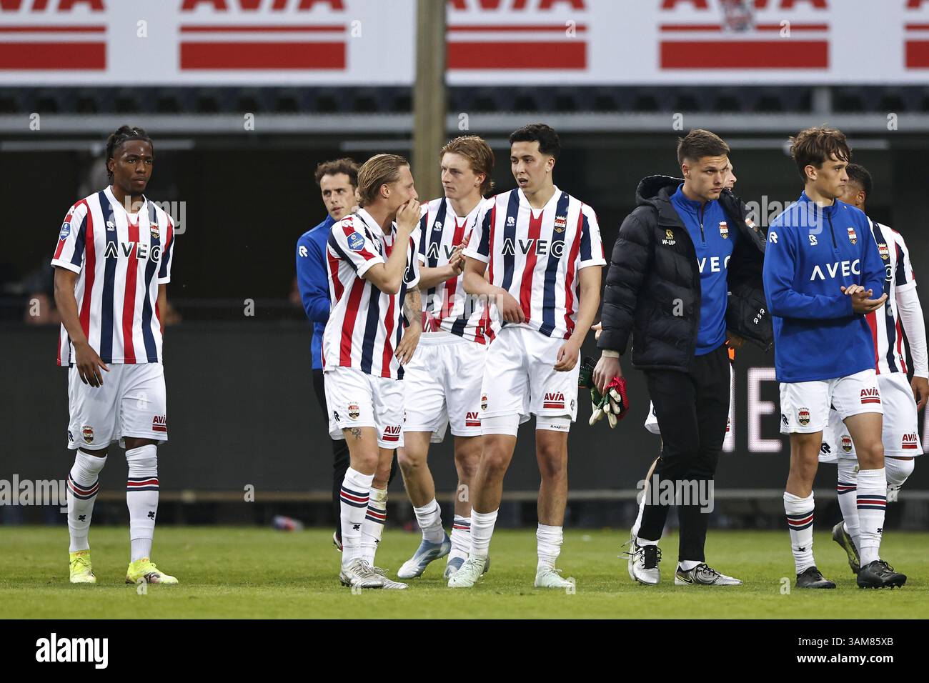TILBURG - (l-r) Amar Fatah of Willem II , Jesse Bosch of Willem II ...