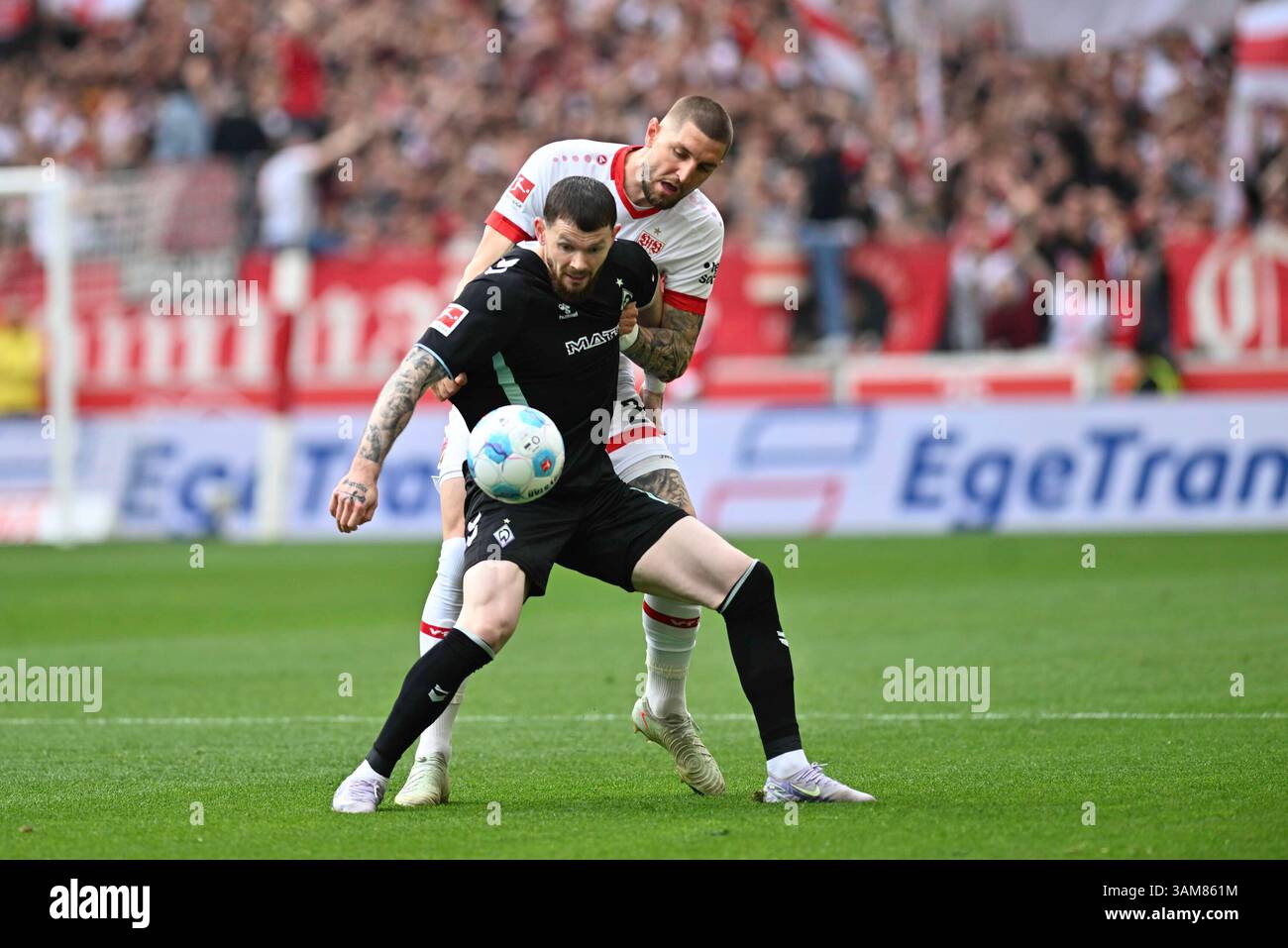 13.04.2025, MHP-Arena, Stuttgart, GER; 1. FBL, VfB Stuttgart vs Werder ...
