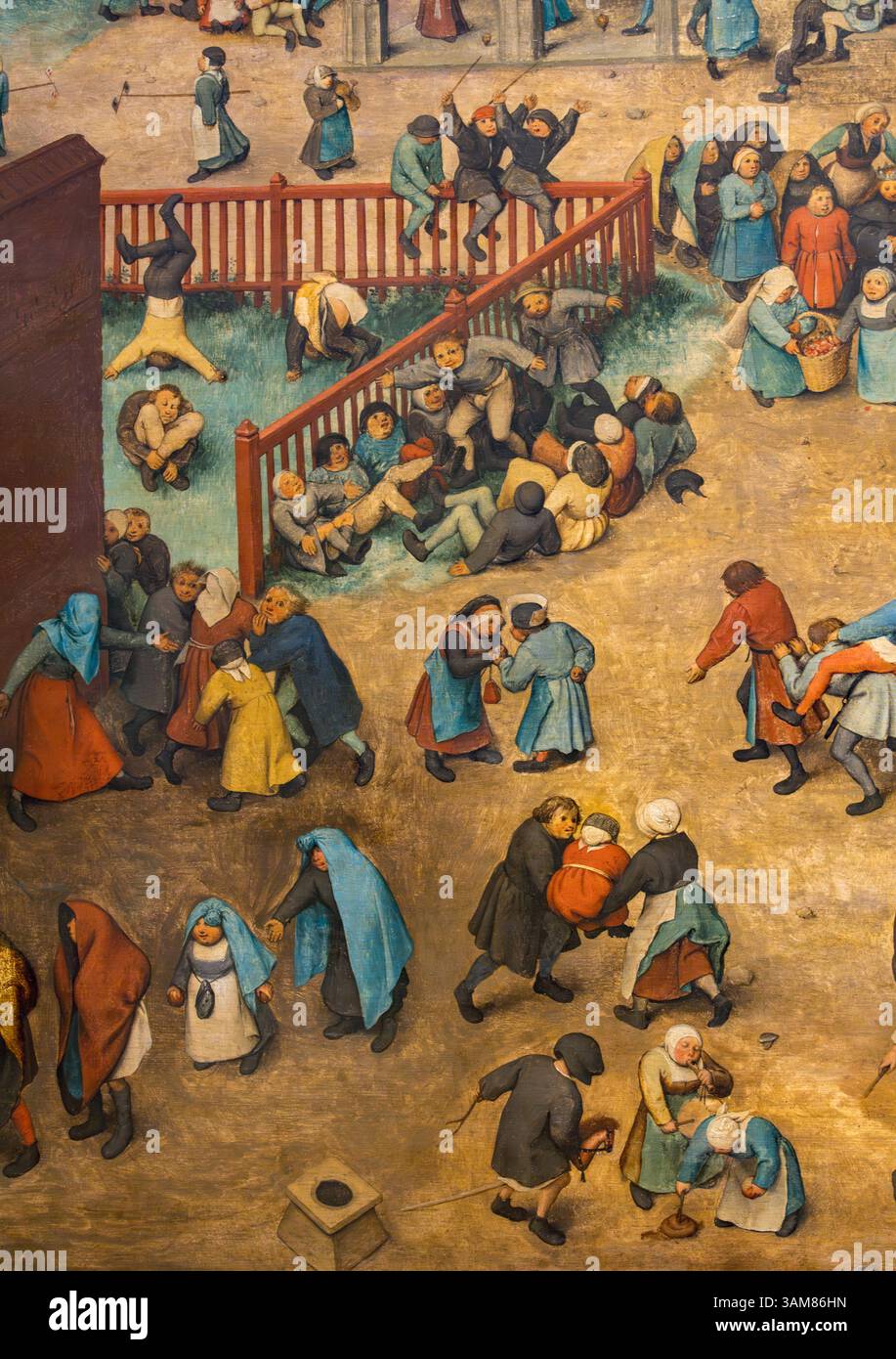 detail, Children's Games, 1560, Peter Bruegel the Elder ...