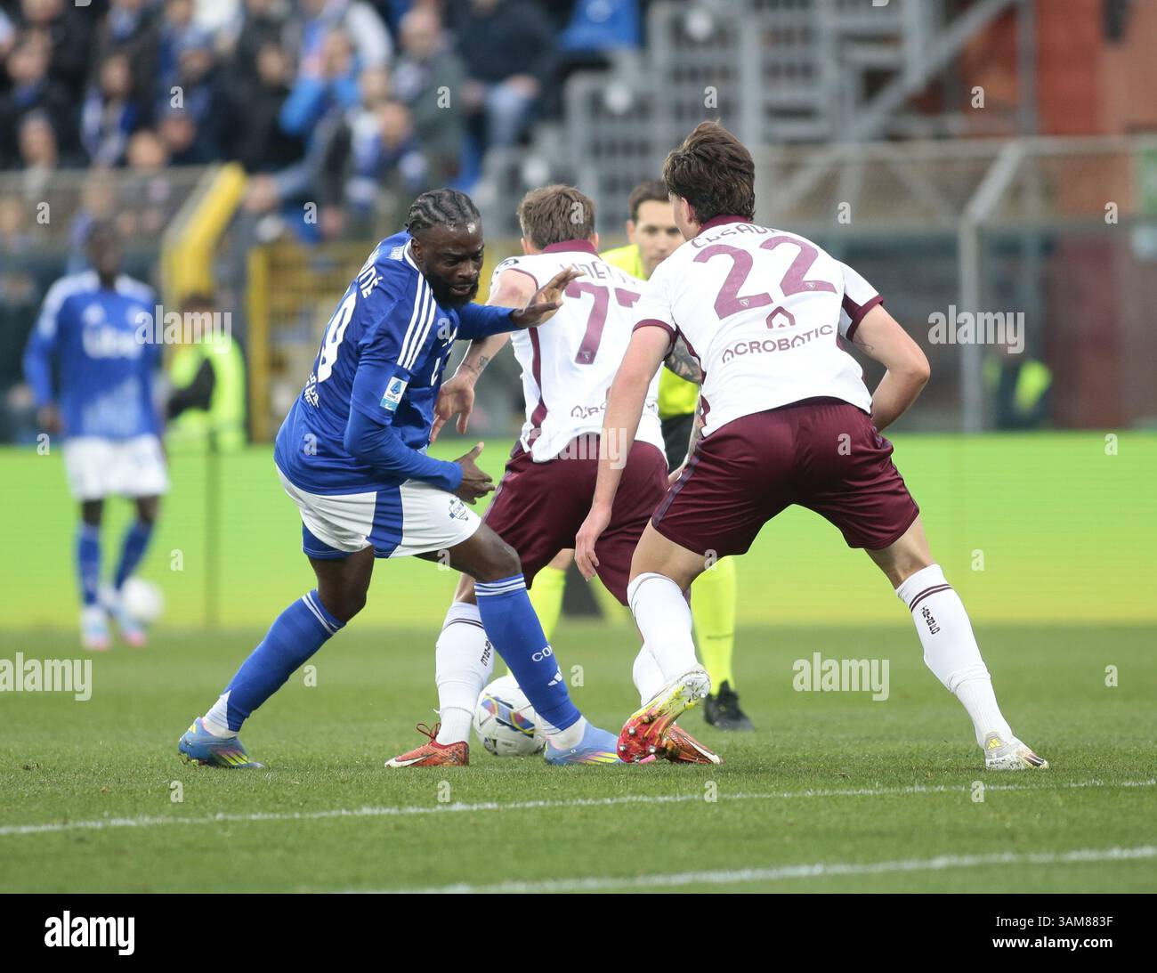 Como, Italy. 13th Apr, 2025. Jonathan Ikone of Como 1907? during the ...