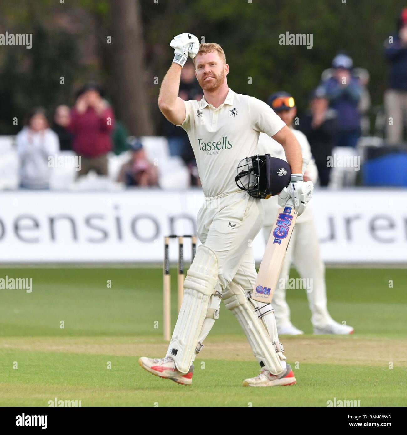 Canterbury, England. 13th Apr 2025. Ben Compton celebrates scoring a ...