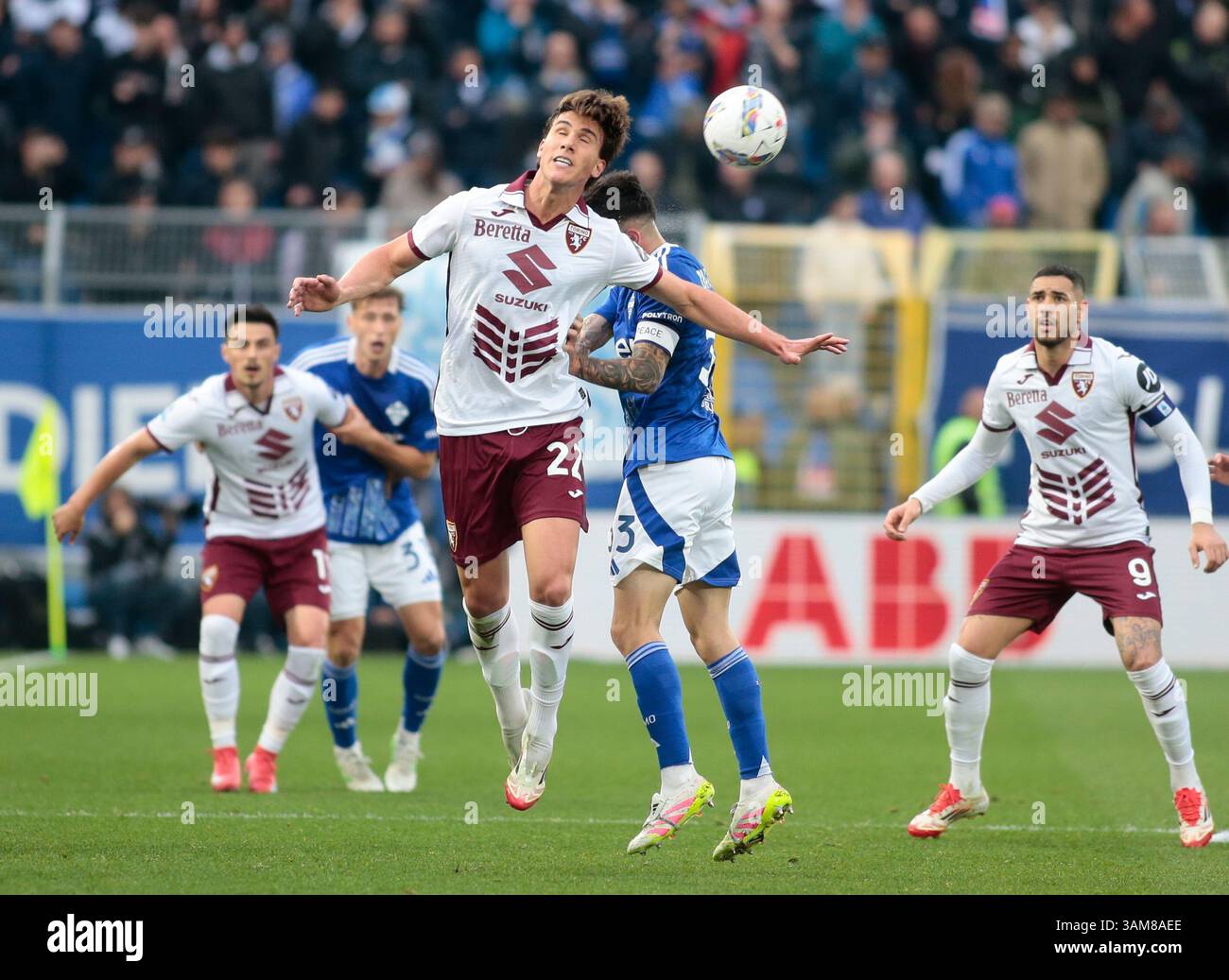 Como, Italy. 13th Apr, 2025. Cesare Casadei of Torino FC during the ...